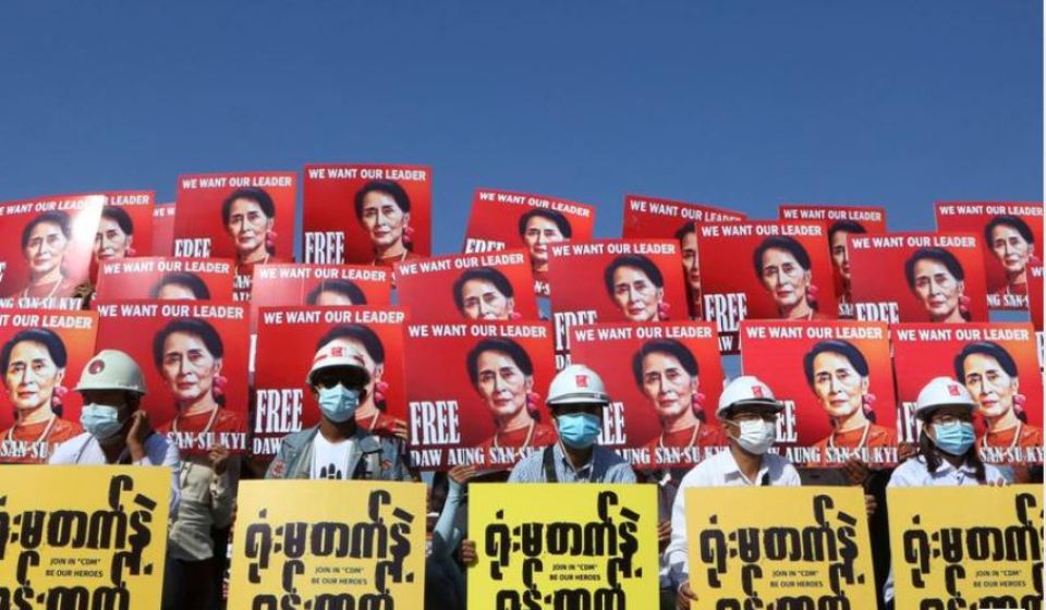 UN warns Myanmar against harsh response to protesters | Pakistan Today