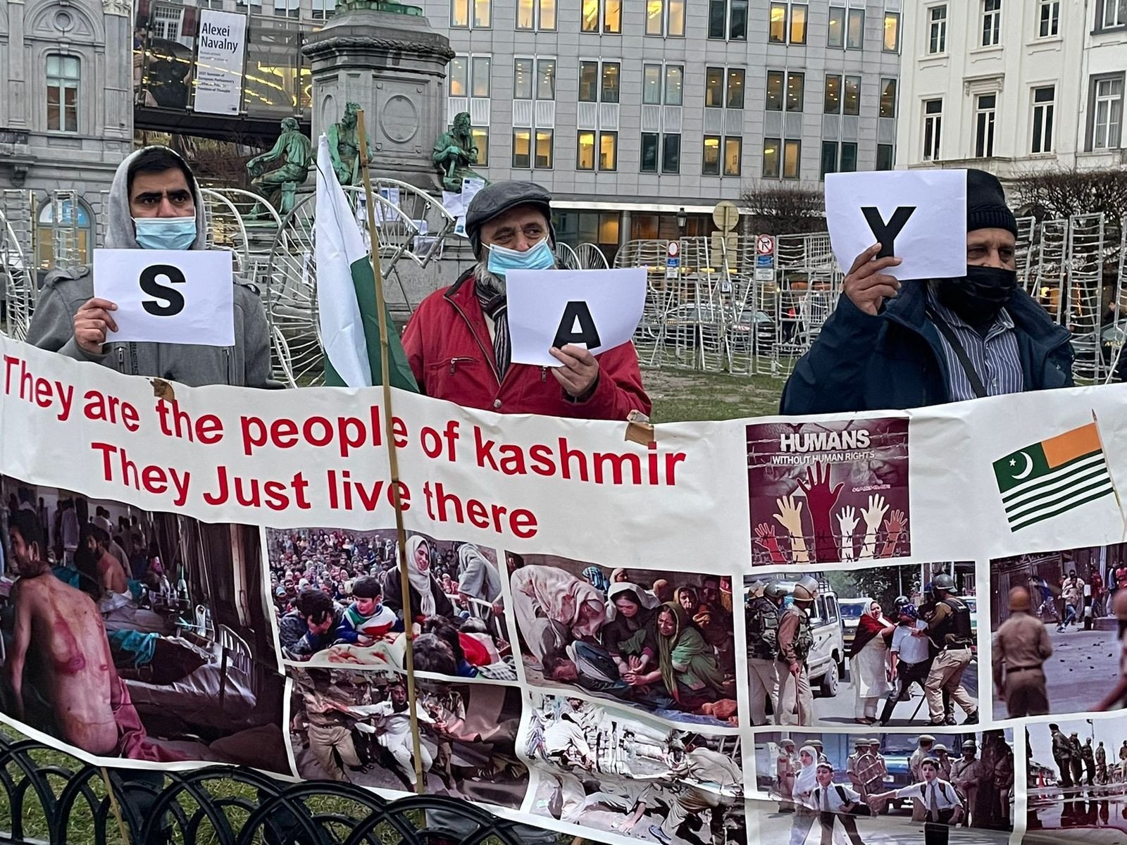 Posters appeal IIOJK people to massively come on roads to save their ...