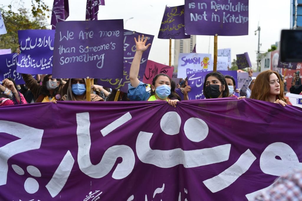 Aurat March for implementation of laws relating to women, trans ...