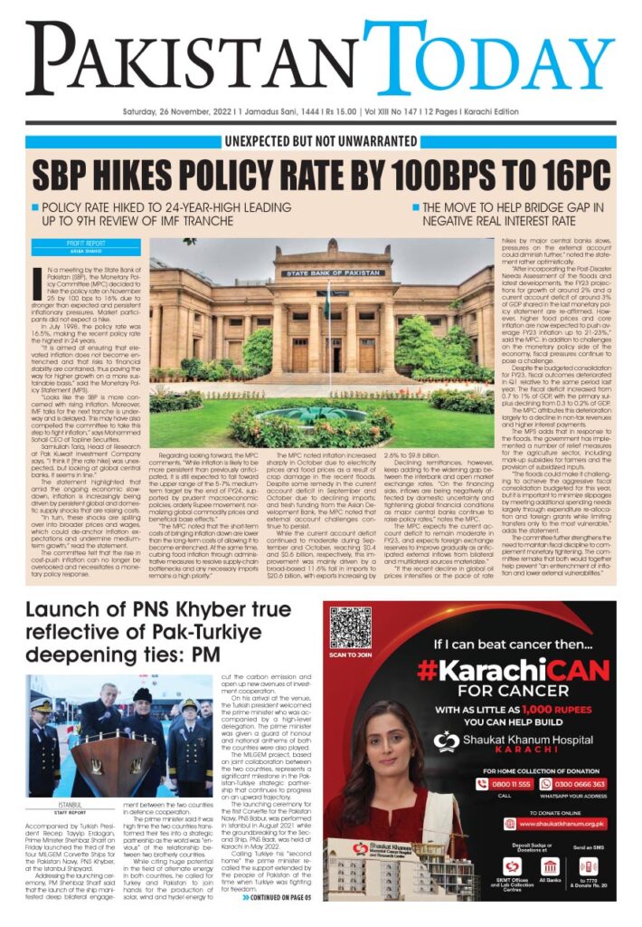 Epaper_22-11-26 KHI | Pakistan Today