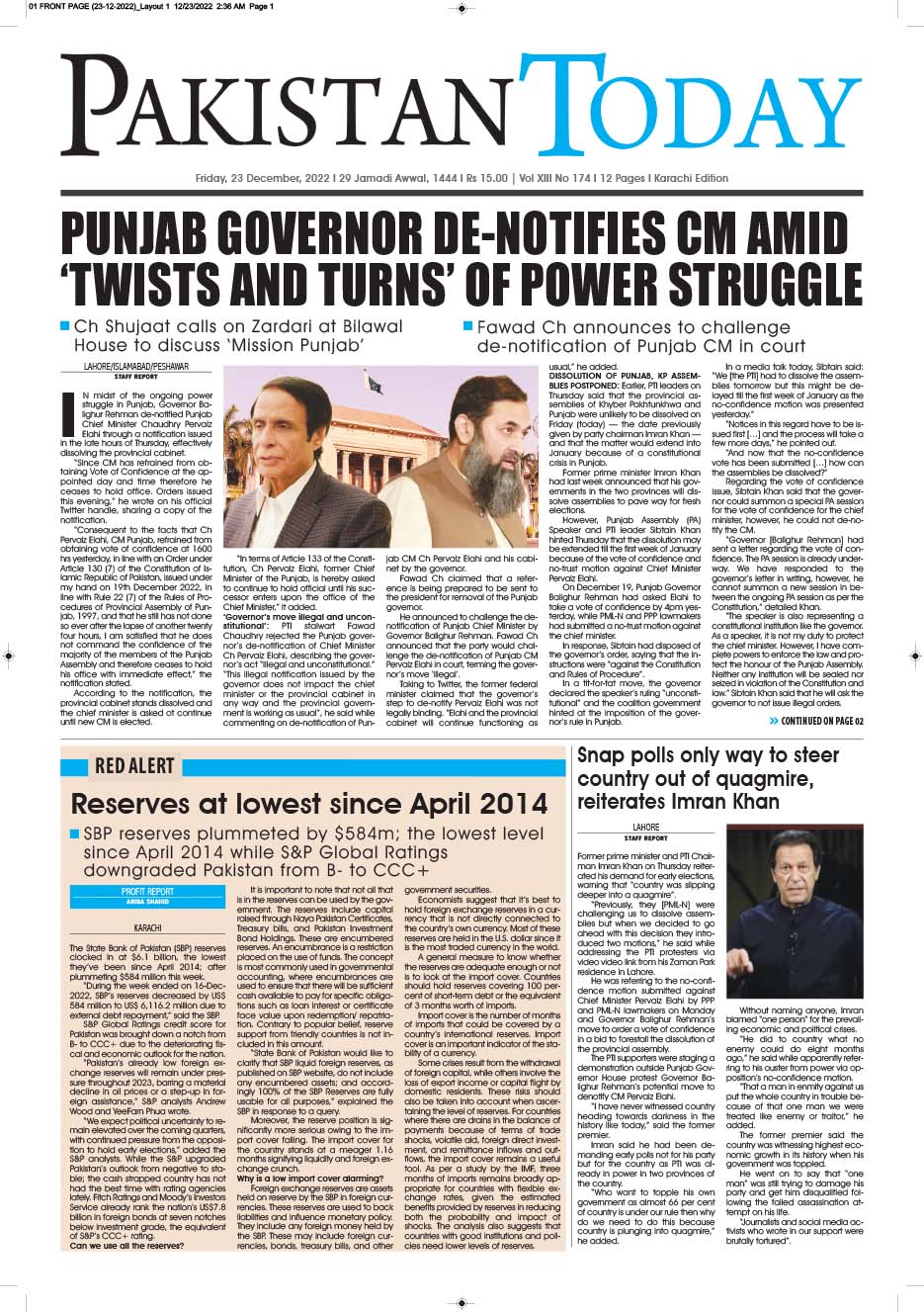 Epaper_22-12-23 KHI | Pakistan Today