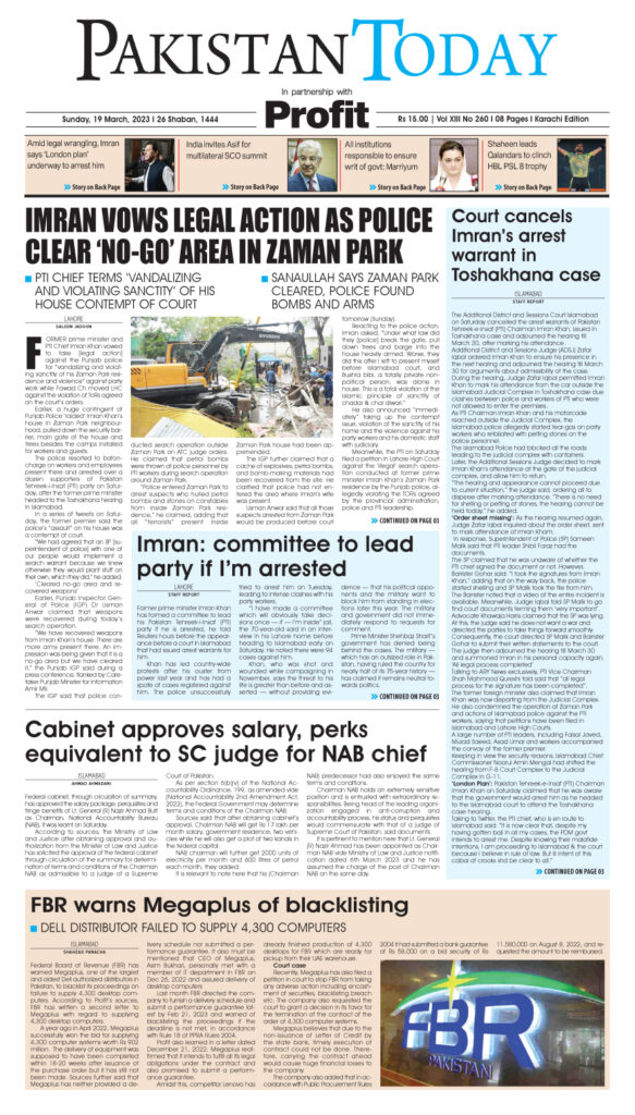Epaper_23-03-19 KHI | Pakistan Today