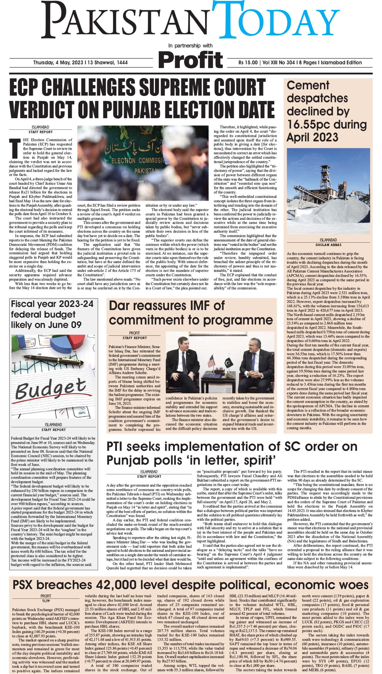 Epaper_23-05-4 ISB | Pakistan Today