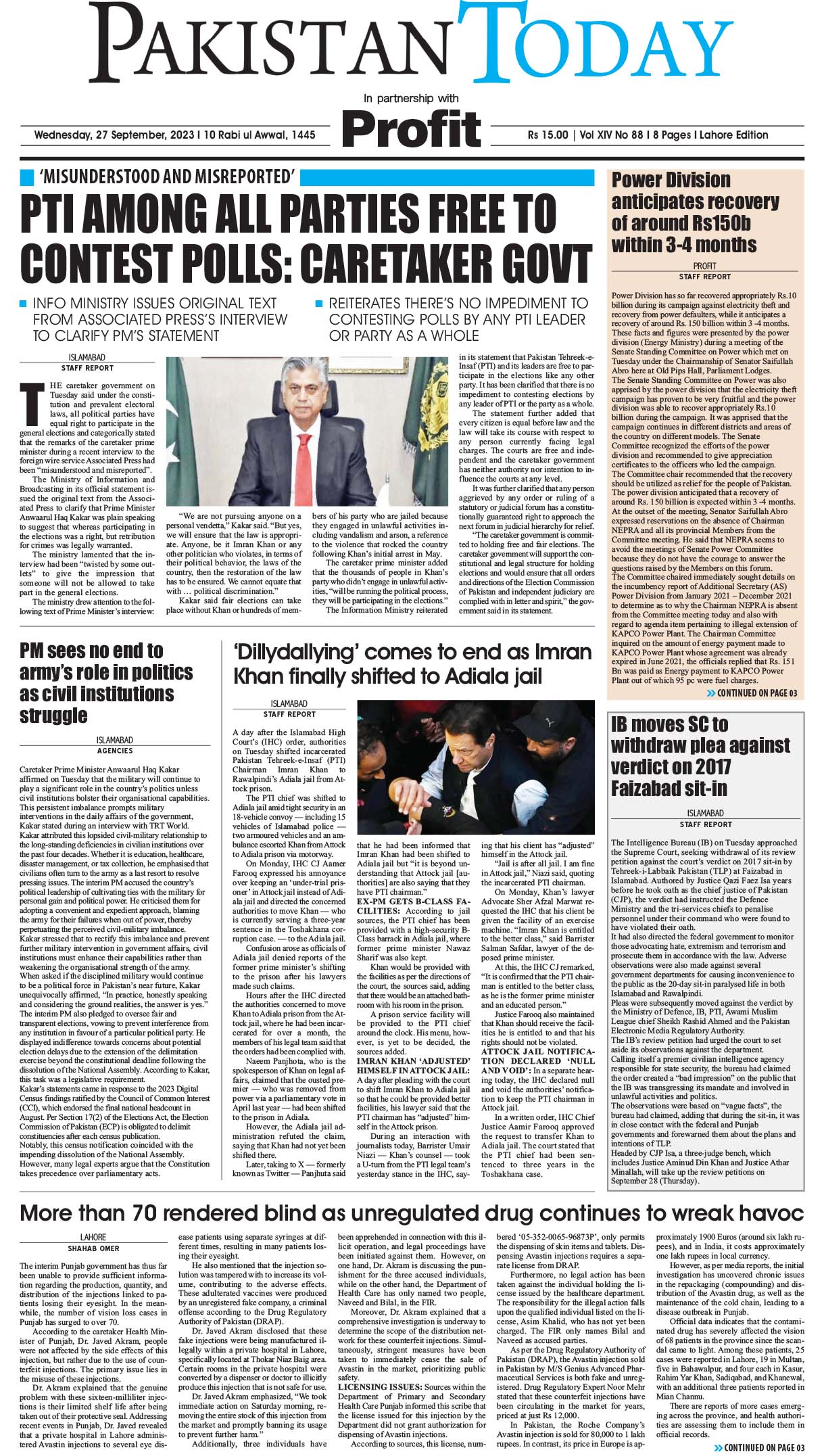 Epaper_23-09-27 (LHR) | Pakistan Today