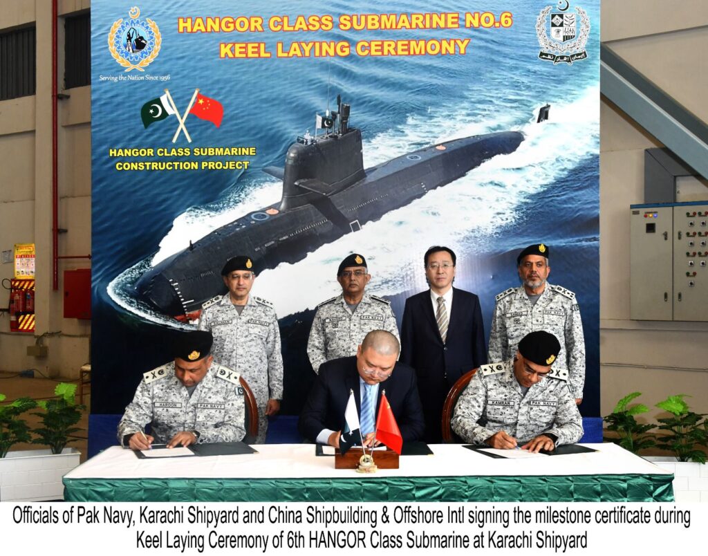 China and Pakistan jointly manufacture Hangor class submarine ...