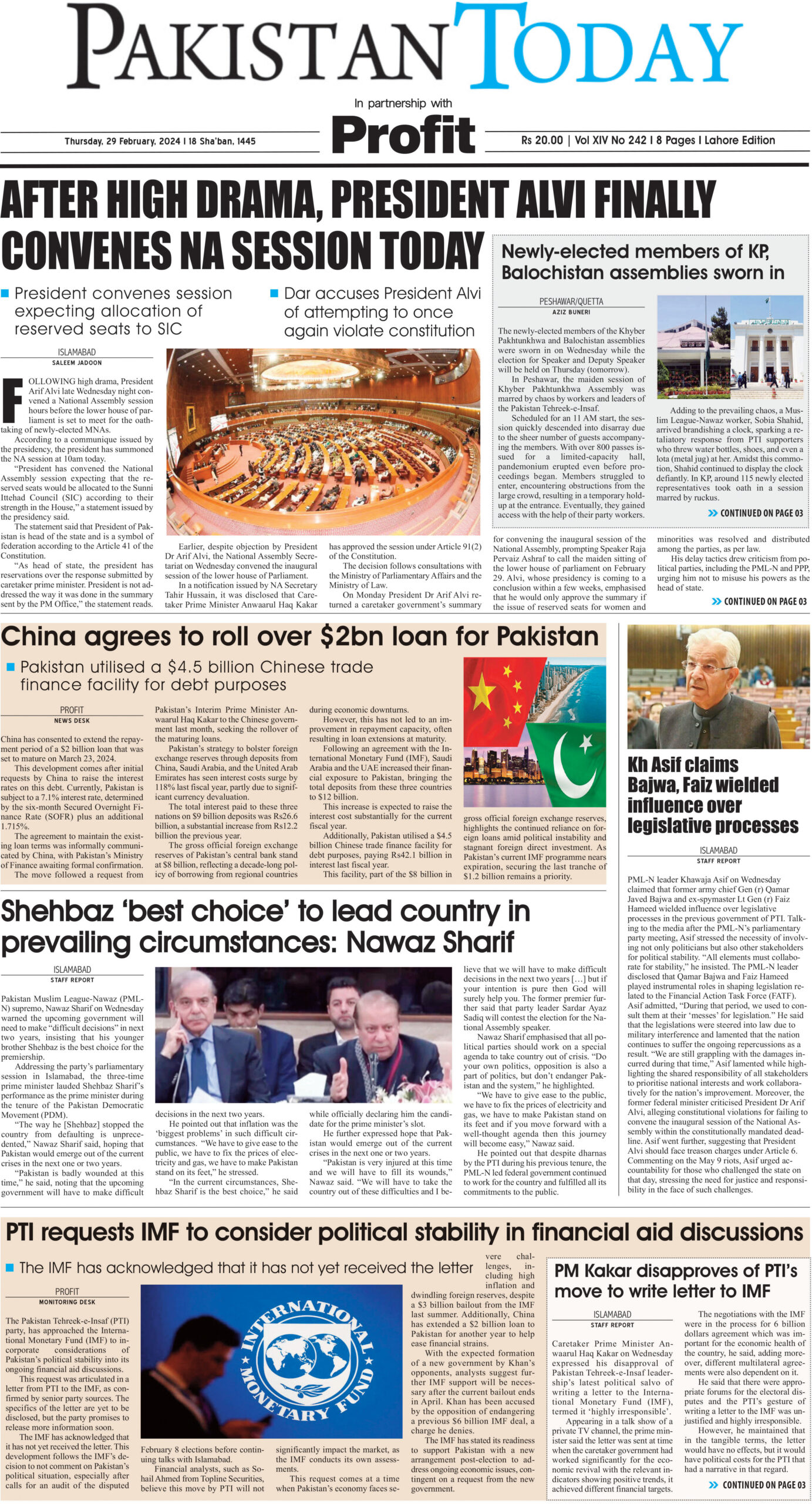 Epaper_24-02-29 LHR | Pakistan Today