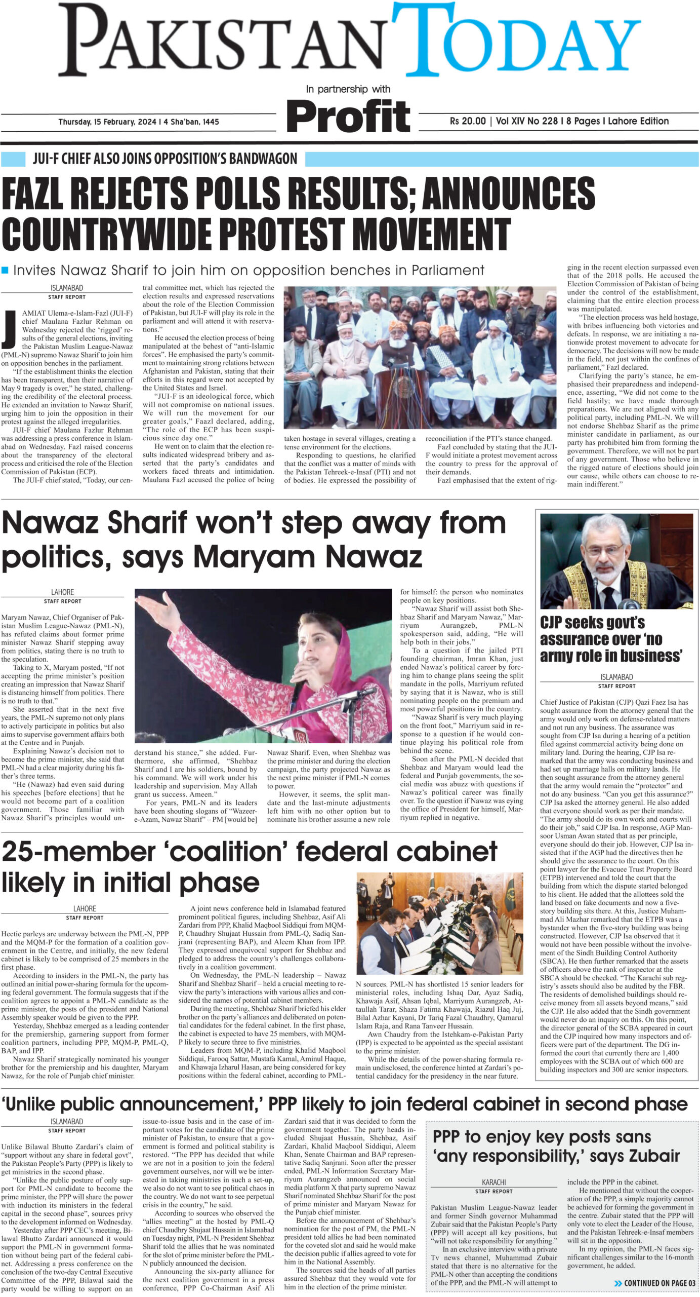 Epaper_24-02-15 LHR | Pakistan Today