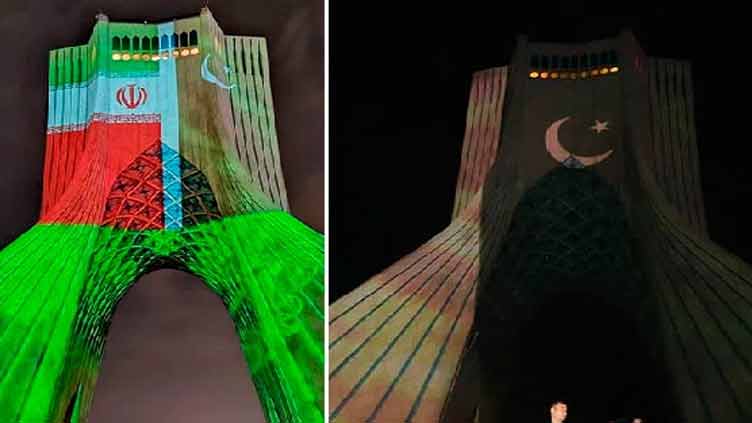 Pakistan, Iran flags fly high at Azadi square | Pakistan Today