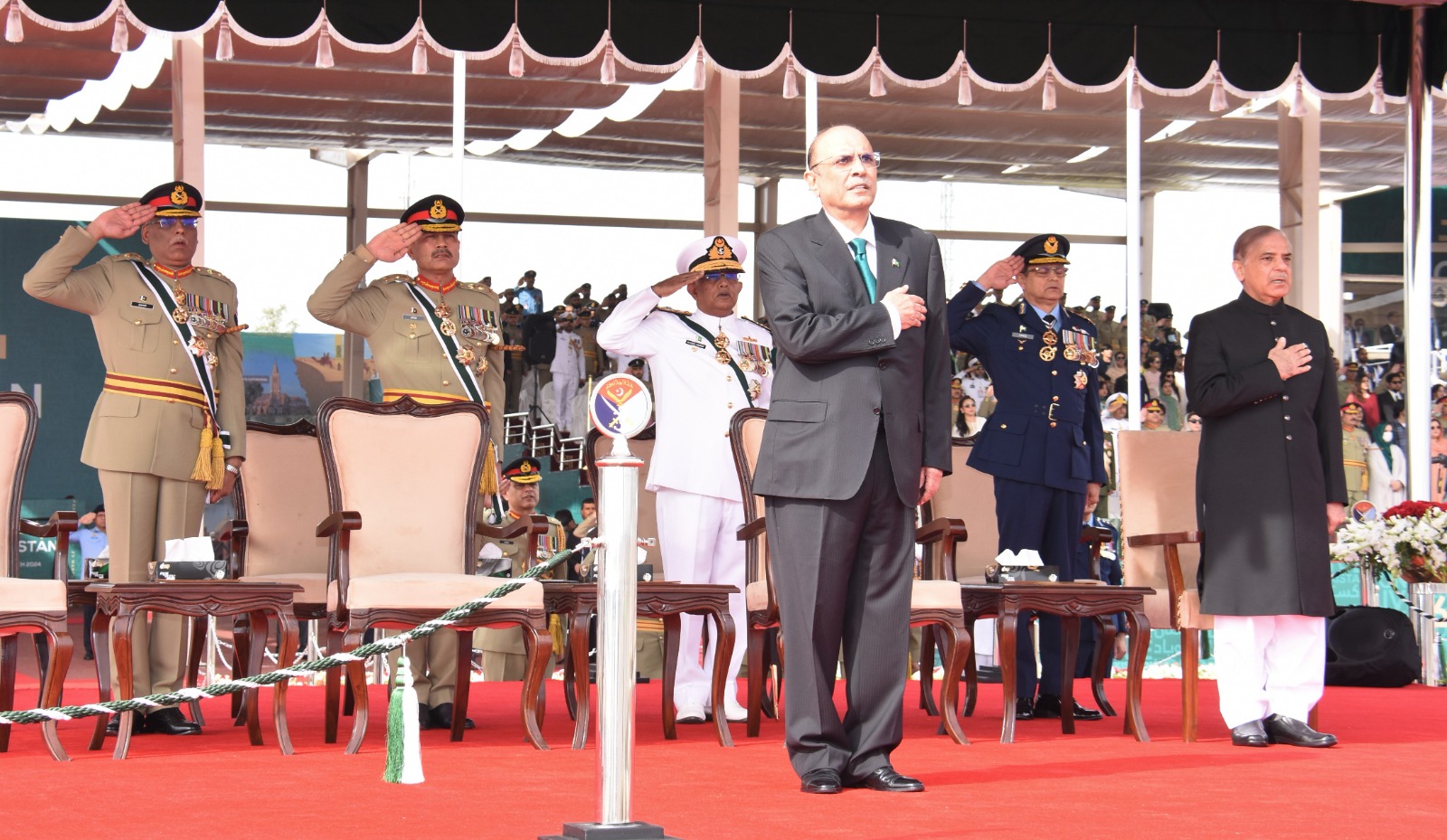 Nation renews allegiance to Quaid’s vision with magnificent military ...