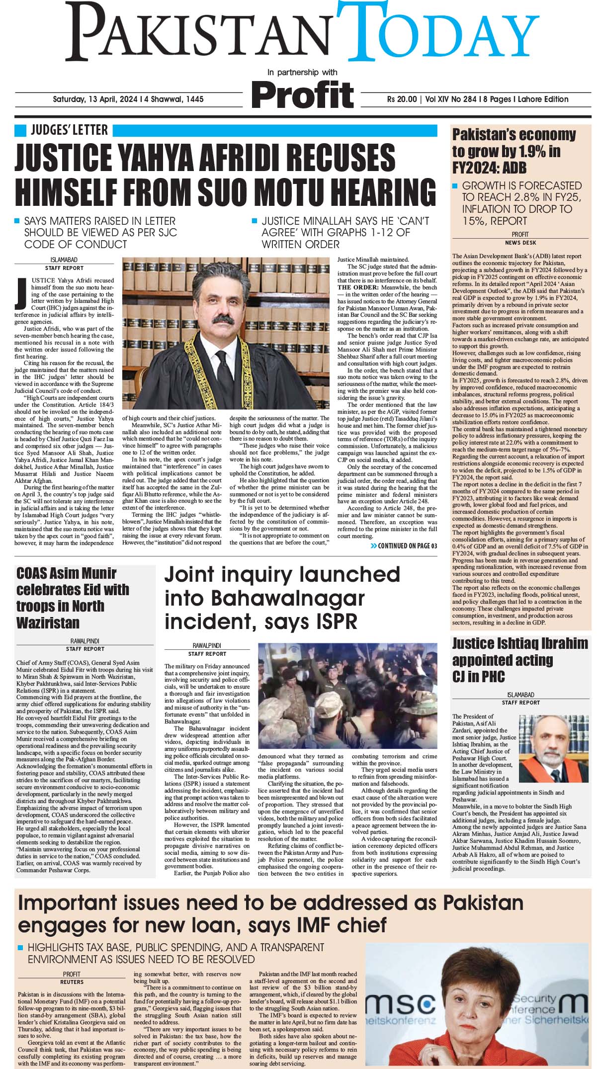 Epaper_24-04-13 LHR | Pakistan Today