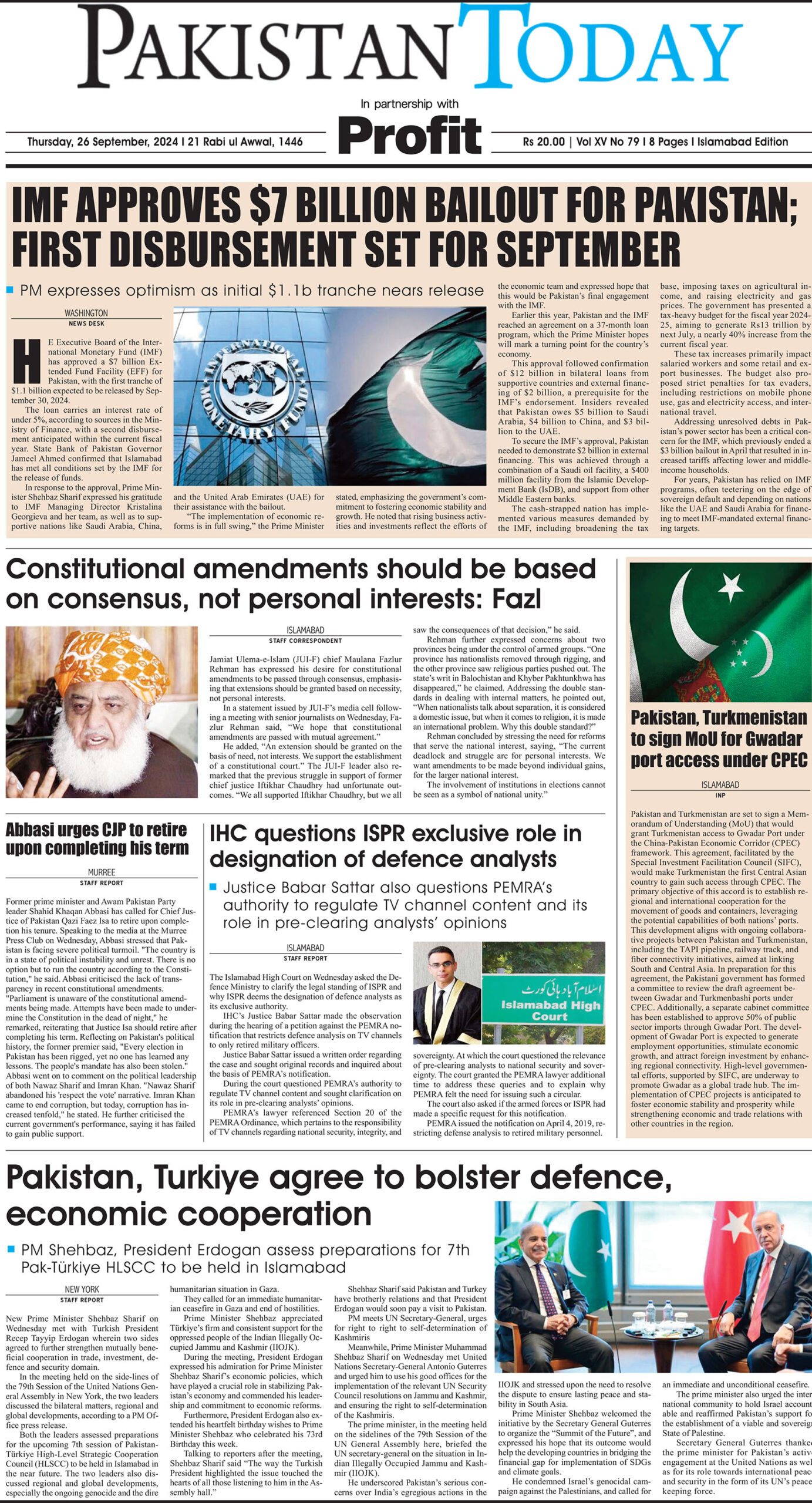 24-09-26 ISB | Pakistan Today