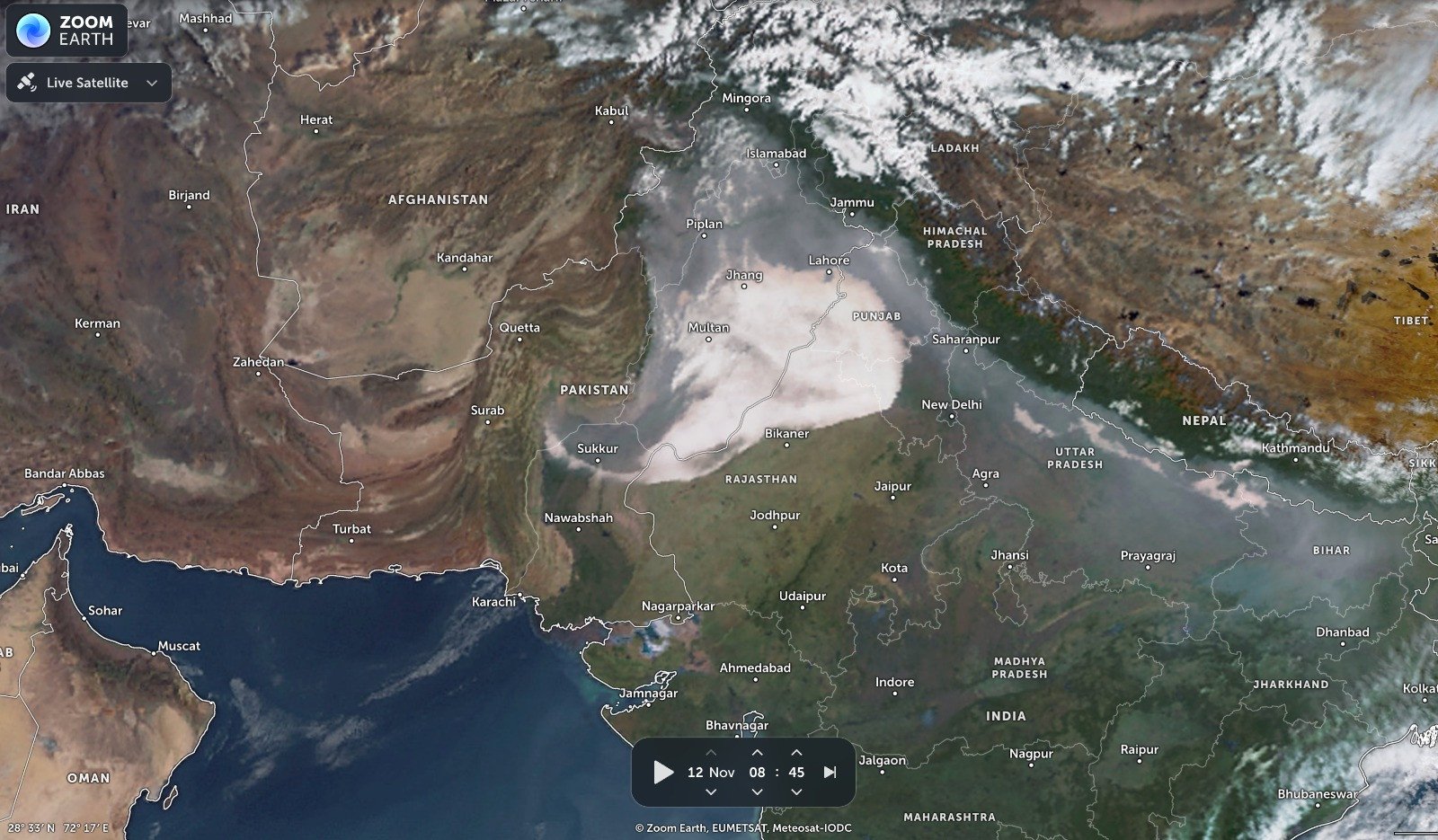 Lahore’s toxic smog visible from space, ranks as world’s most polluted ...